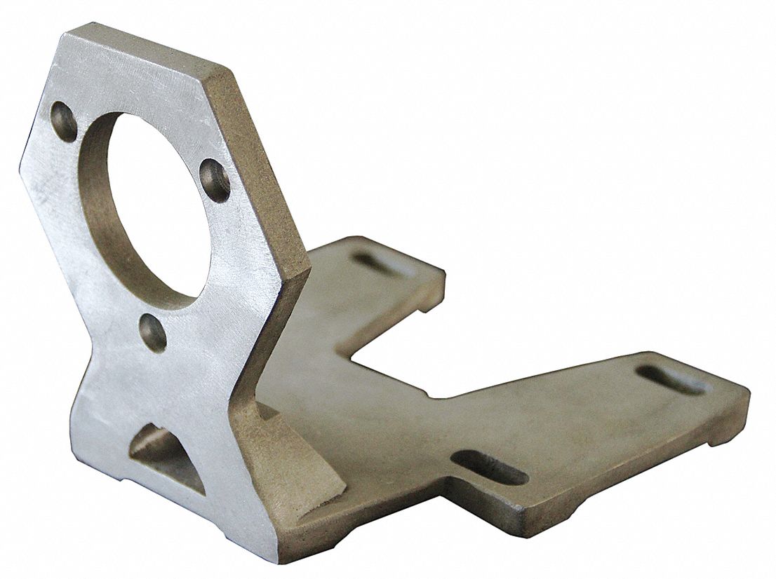 Cast Aluminum Foot Mount, Mounting Bracket - Grainger