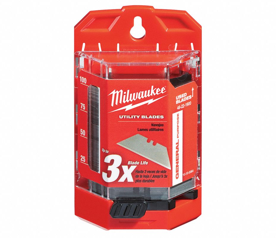 MILWAUKEE Navaja Utilitaria,2 Puntas,3/4" An,PQ100 - 22UY26 | 48-22 ...