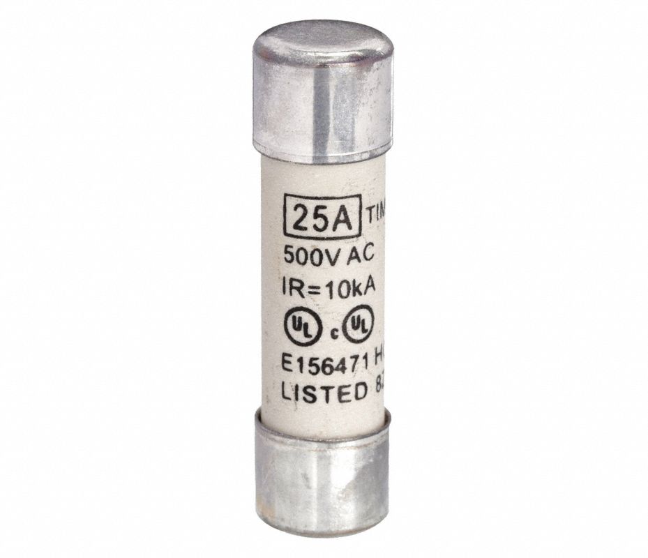 POWER FIRST Fusible HC10S, 25A, Cerámica, Sin Indicador, Capacidad 500VCA - Fusibles Miniatura ...