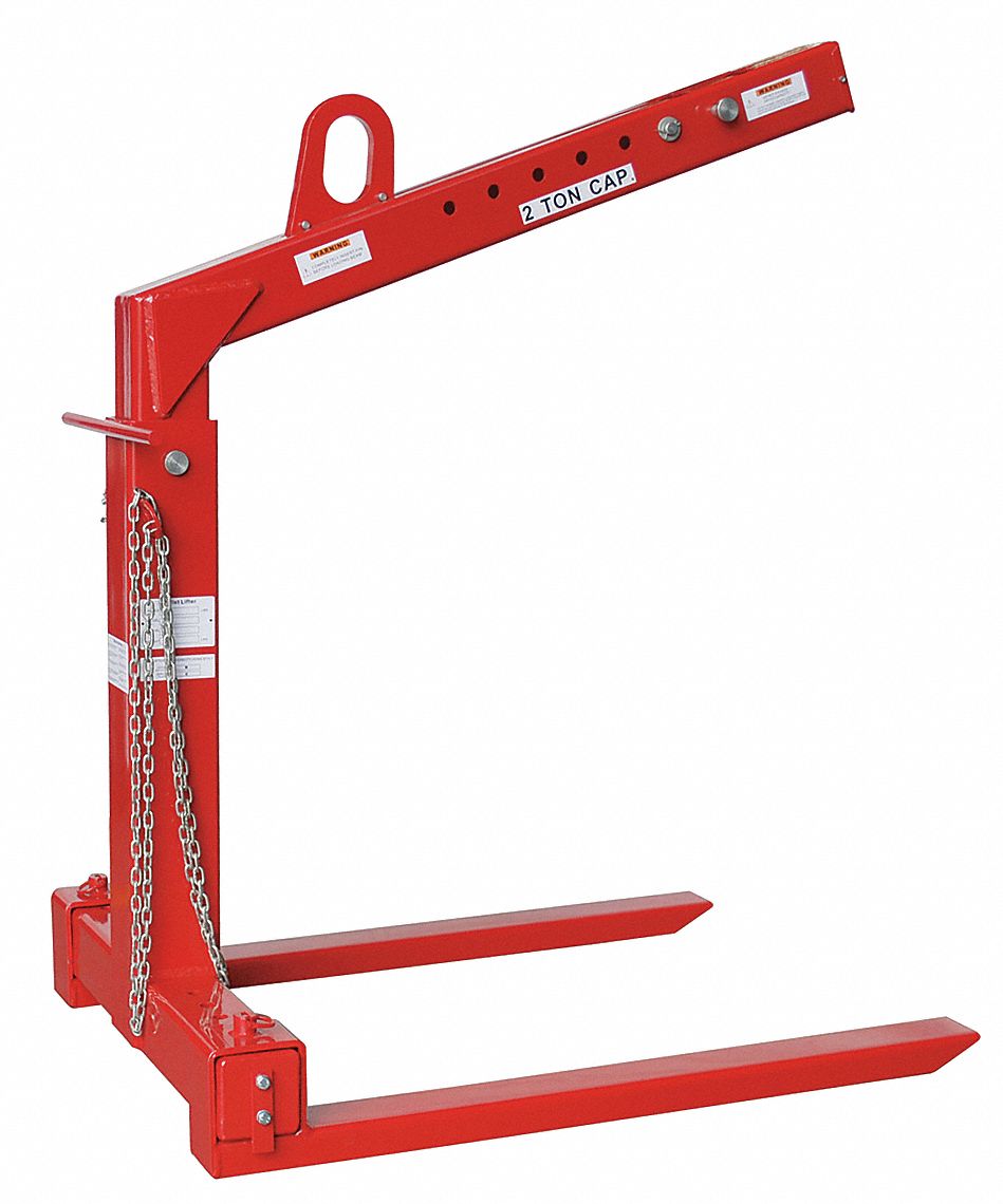 DAYTON Load Lifter, 4400 lb, Fork Height 2 in, Fork Length 43 in, Fork ...