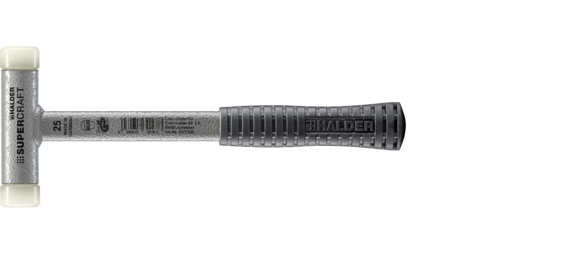 HALDER SUPERCRAFT Martillo d/Golpe Seco,10-19/32" L,14 oz. - Mazos con Cara Suave y Cabezas ...