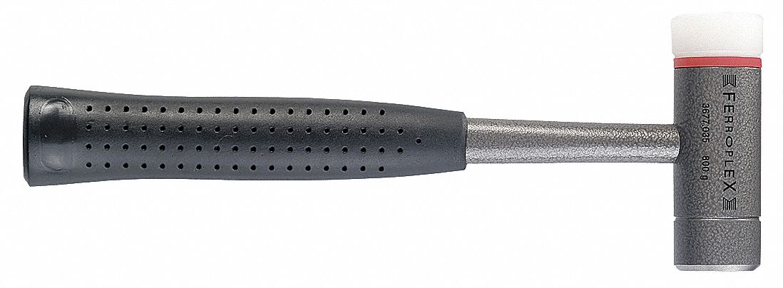 HALDER FERROPLEX Locksmith/Soft Face Hammer, 21 oz, 11-3/8" - 22VA06 ...