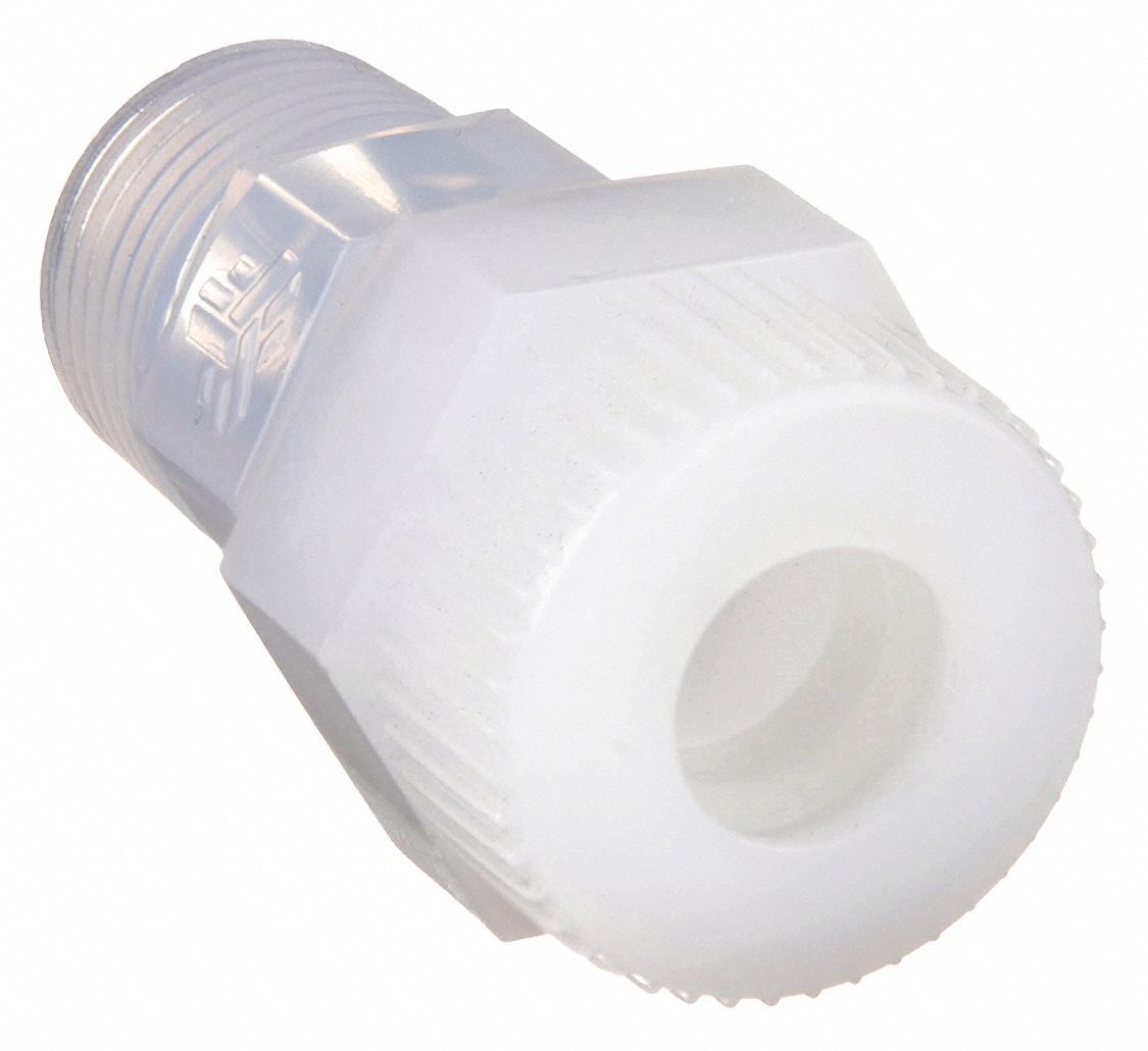 PFA, For 3/8 in x 3/8 in Tube OD, Union Adapter - 22XJ17|1103712 - Grainger