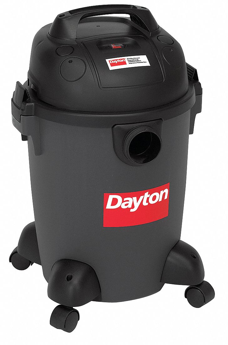DAYTON, 6 gal Tank Size, Plastic, Shop Vacuum - 22XJ62|22XJ62 - Grainger