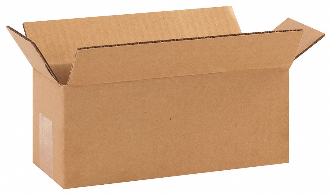 GRAINGER APPROVED 22XK24 PK 25 Shipping Box,10x4x4 in 22XK24 ...