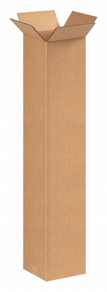 20, PK, Tall Corrugated Boxes,8"x8"x40",PK20 - 44YG07|8840 - Grainger