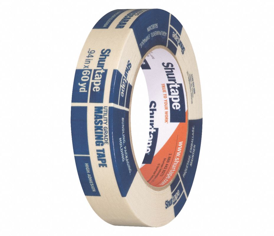 SHURTAPE Cinta de enmascarar Shurtape de alta adherencia, ancho de 24mm ...