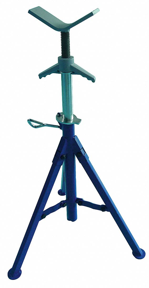 WESTWARD, V Head, 2,500 lb Max Load Capacity, V-Head Pipe Stand ...