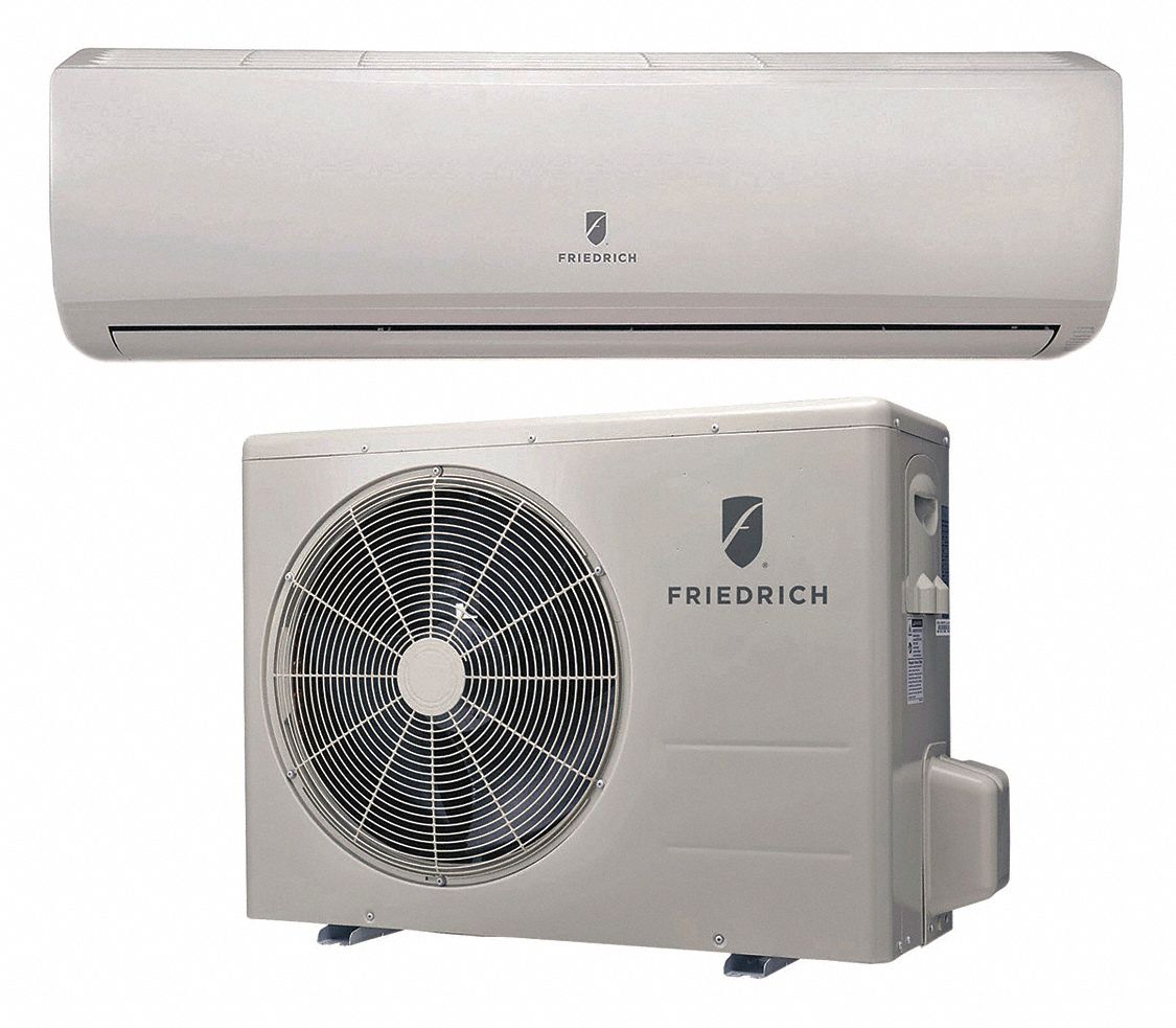FRIEDRICH Single-Zone Split System with Heat Pump, 17,000 BtuH, 208 ...