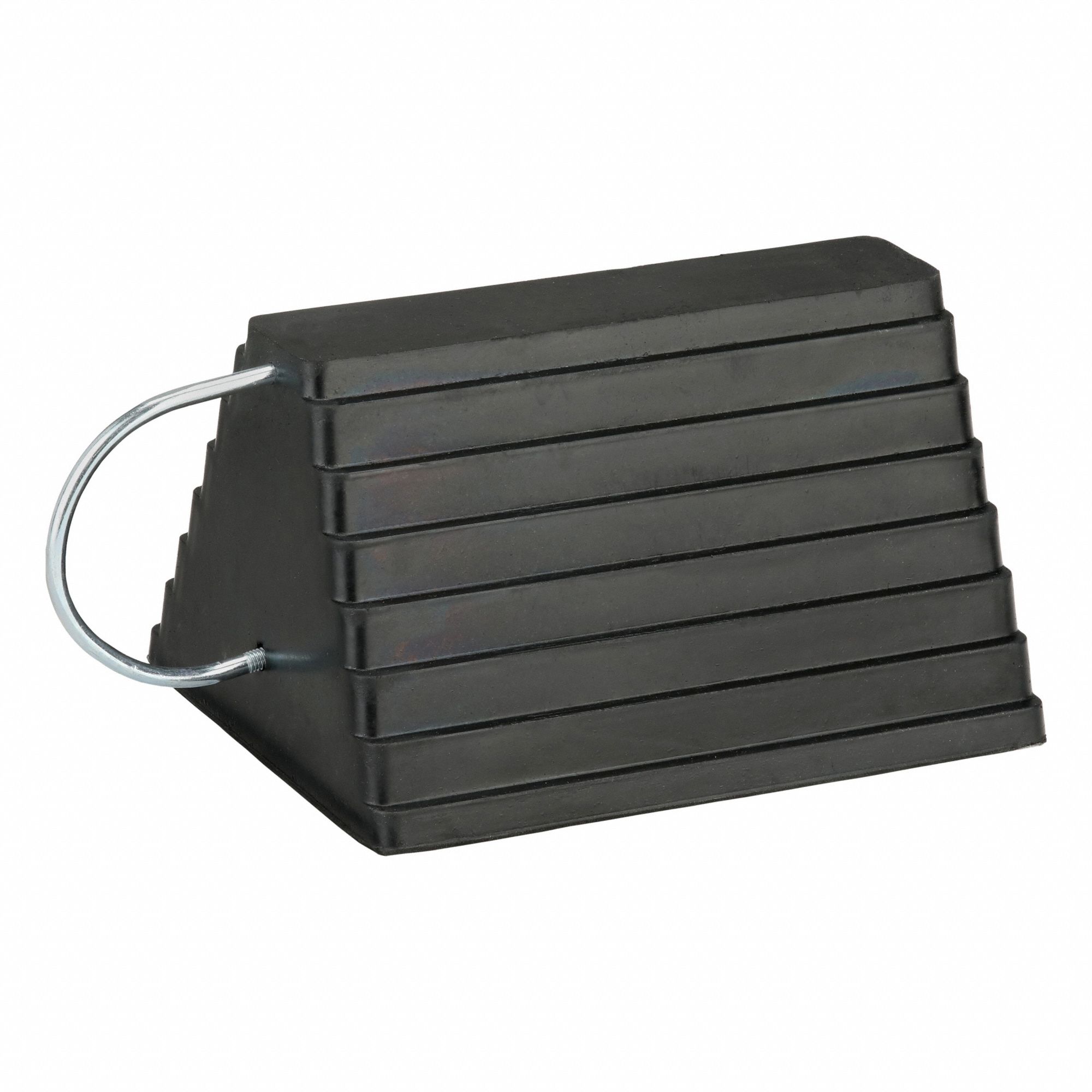 Rubber, 8 in Overall Lg, Wheel Chock - 22XW72|22XW72 - Grainger