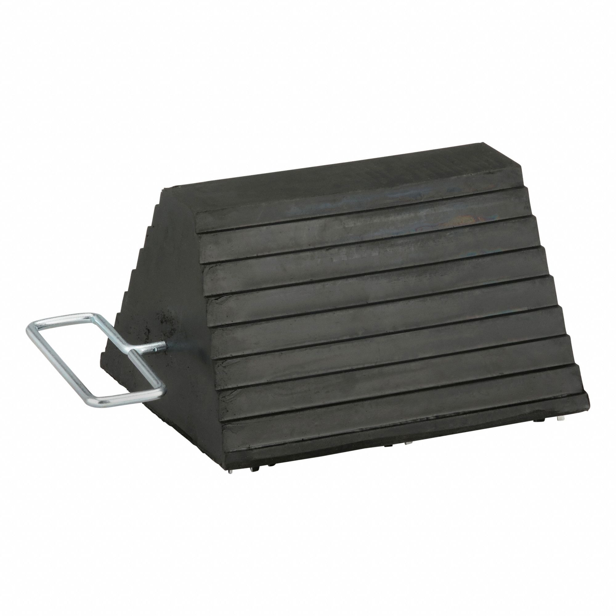 Rubber, 8 in Overall Lg, Wheel Chock - 22XW88|22XW88 - Grainger