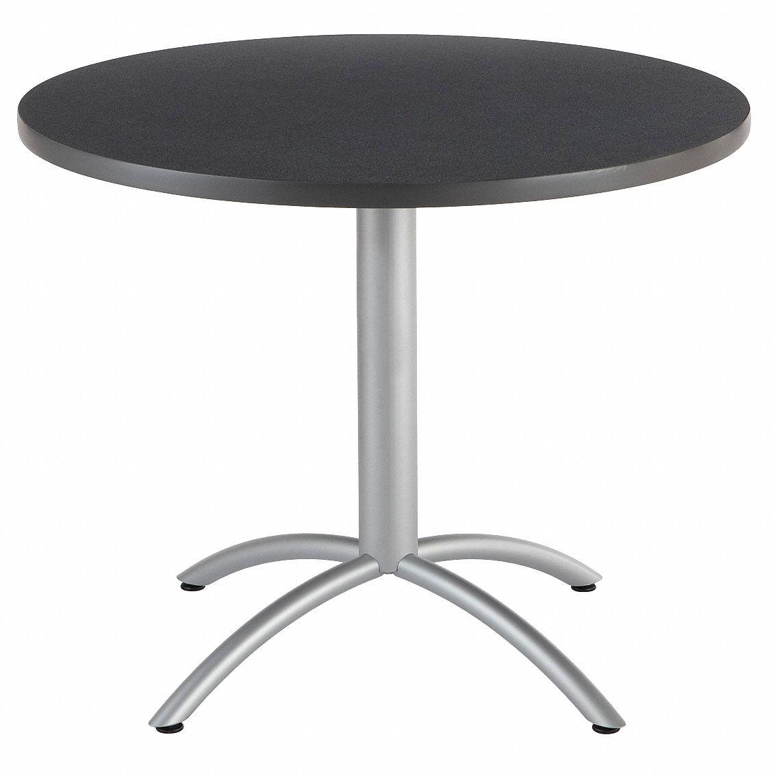ICEBERG Round Cafe Table, Graphite Granite, Height: 30 in, Dia.: 36 in ...