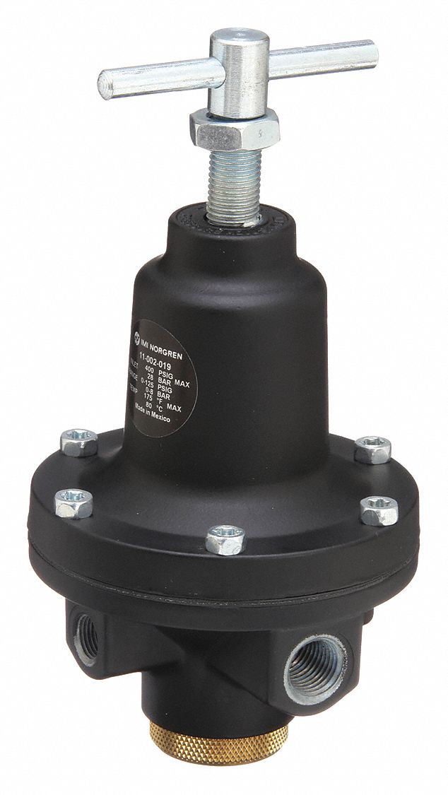 NORGREN, Zinc, 1/4 in PTF, Compressed Air Regulator - 22YT24|11-002-019 ...
