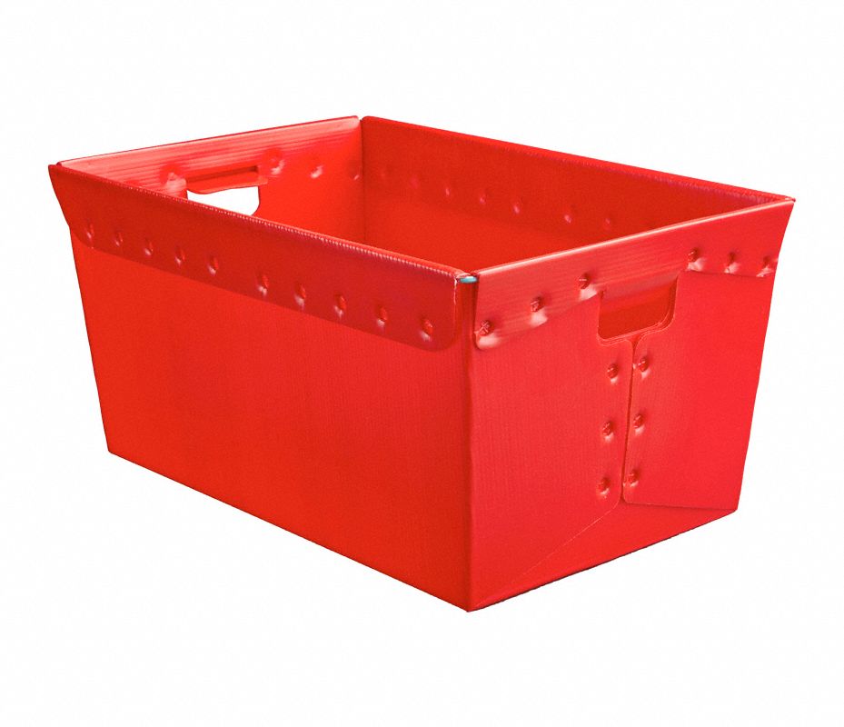 DIVERSI-PLAST Contenedor Encajable,Rojo,PQ3 - Contenedores de Pared ...