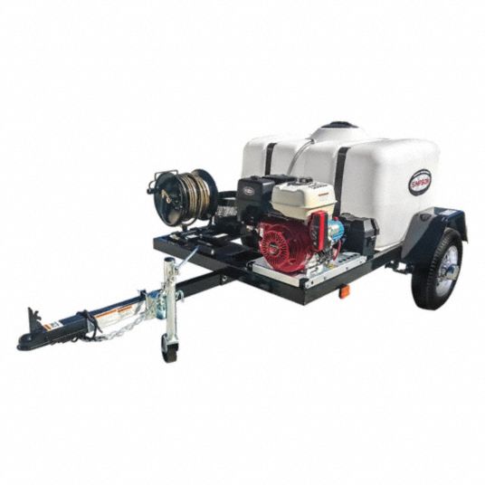 SIMPSON, Trailer Pressure Washer, Cold, Gas-Powered Pressure Washer ...
