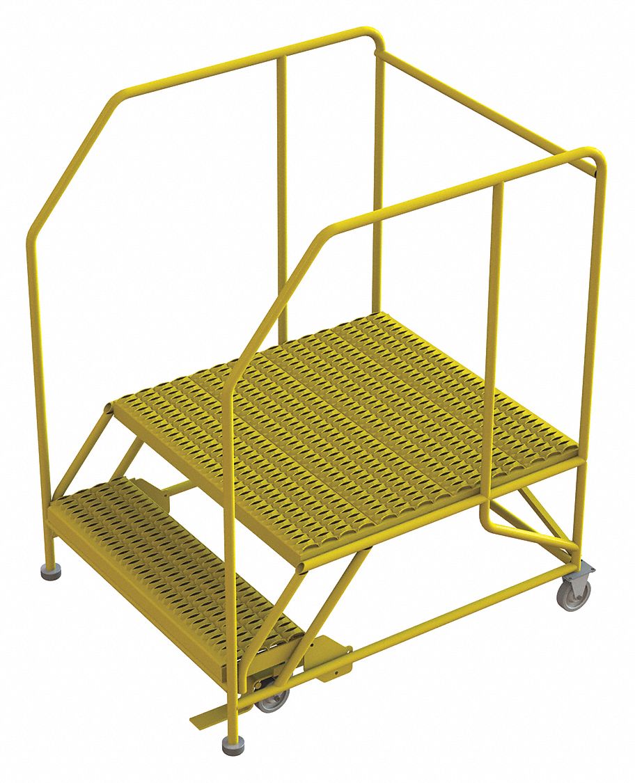 TRI-ARC, Work Platform,2-Step,800 lb.Cap,Steel - 231D31|WLWP123636SL-Y - Grainger