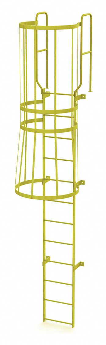 TRI-ARC, 1 Sections, Ladder,Steel,WalkThru Fixed Cage,12-Rung - 231D60 ...