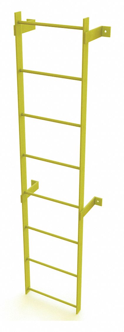 TRI-ARC, 8 ft Overall Ht, 25 in Overall Wd, Ladder,Steel,Standard Fixed ...