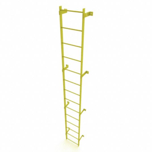 TRI-ARC, 14 ft Overall Ht, 25 in Overall Wd, Ladder,Steel,Standard ...