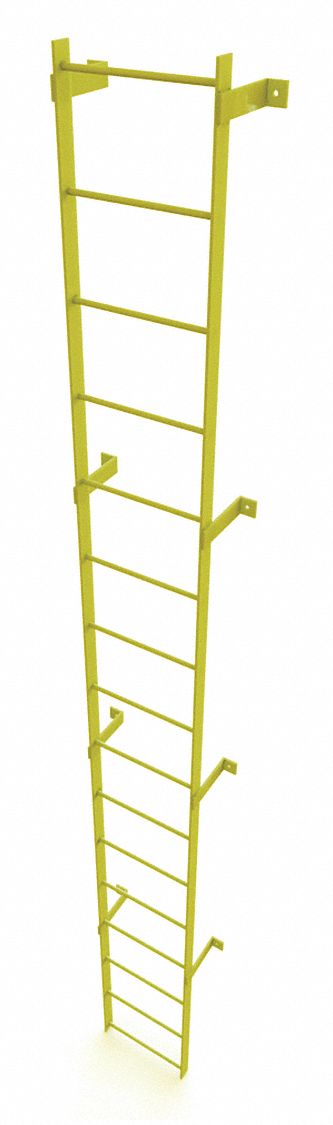 TRI-ARC, 16 ft Overall Ht, 25 in Overall Wd, Ladder,Steel,Standard ...