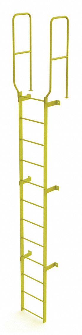 TRI-ARC, 15 ft Overall Ht, 28 in Overall Wd, Ladder,Walk-Thru Fixed ...
