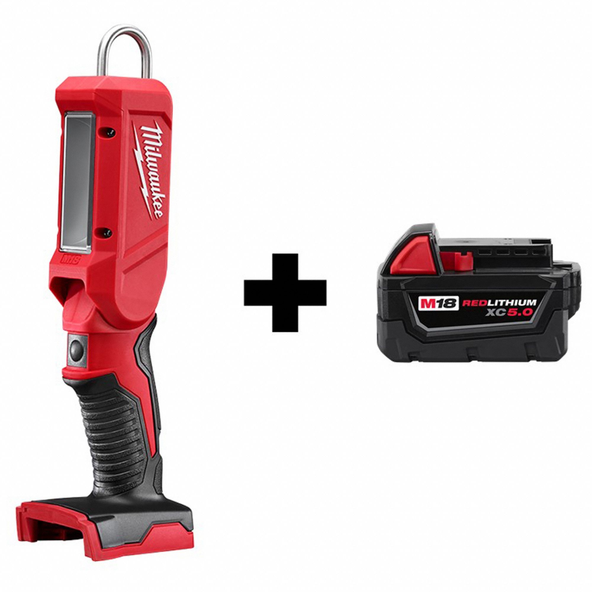 MILWAUKEE, M18, Battery Included, Stick Light and Battery - 385JM3|2352 ...