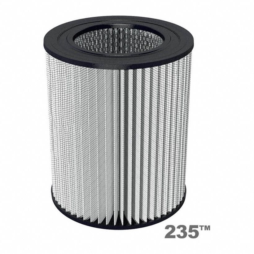 SOLBERG, Polyester, 9.62 in Overall Ht, Filter - 813XR7|235 - Grainger