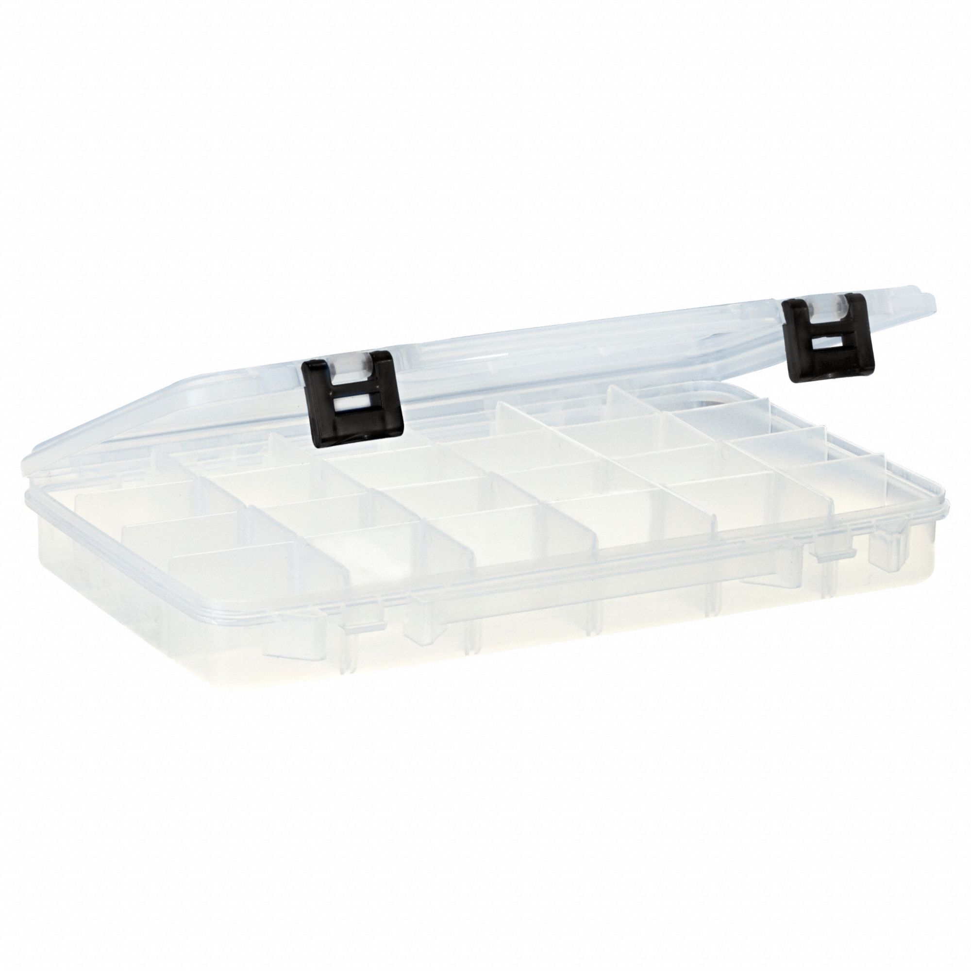 PLANO MOLDING, 14 in x 9 in x 2 in, Clear, Compartment Box - 817T20 ...