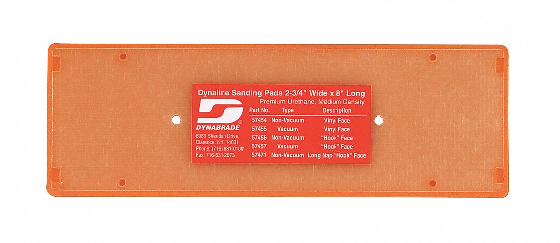 Disc Pad,2-3/4" X 8", 1 EA - Grainger