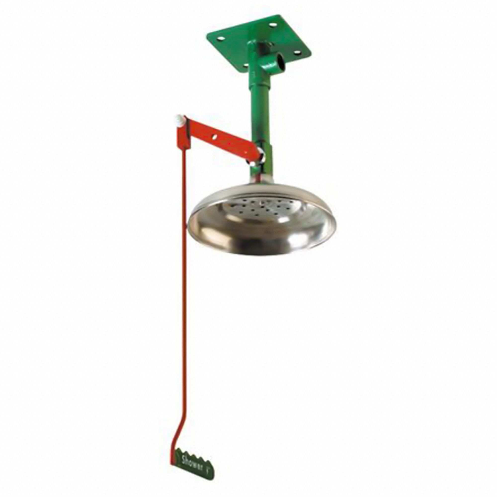 HUGHES SAFETY, Ceiling Mnt, Plastic Sprayhead, Plumbed Shower - 34RT82 ...