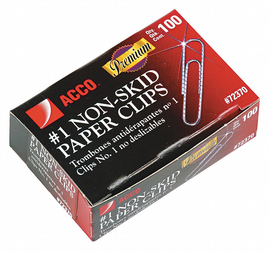 ACCO, #1 Size, Steel, Paper Clip - 23K167|ACC72370 - Grainger
