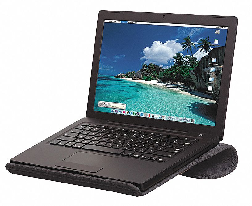 Notebook Stand,Charcoal Gray,Plastic - Grainger