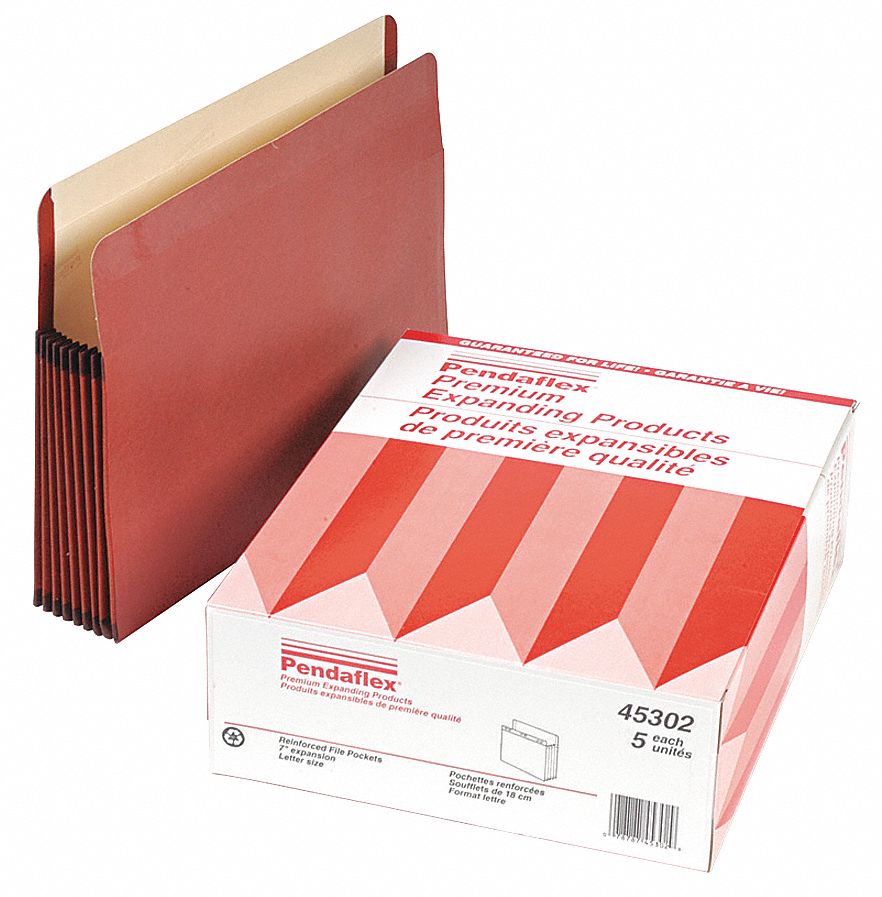 PENDAFLEX 1 Pocket 14 Pt. Red Fiber/Manila Expandable File Folder, Red ... PENDAFLEX 1 Pocket 14 Pt. Red Fiber/Manila Expandable File Folder, Red ...