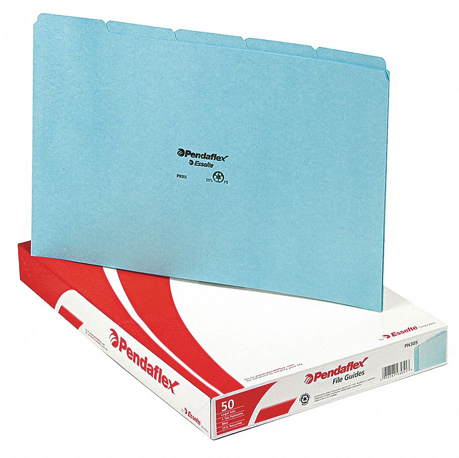 PENDAFLEX, Blank, 50 Tabs, Index Tabs - 23K579|PFXPN305 - Grainger