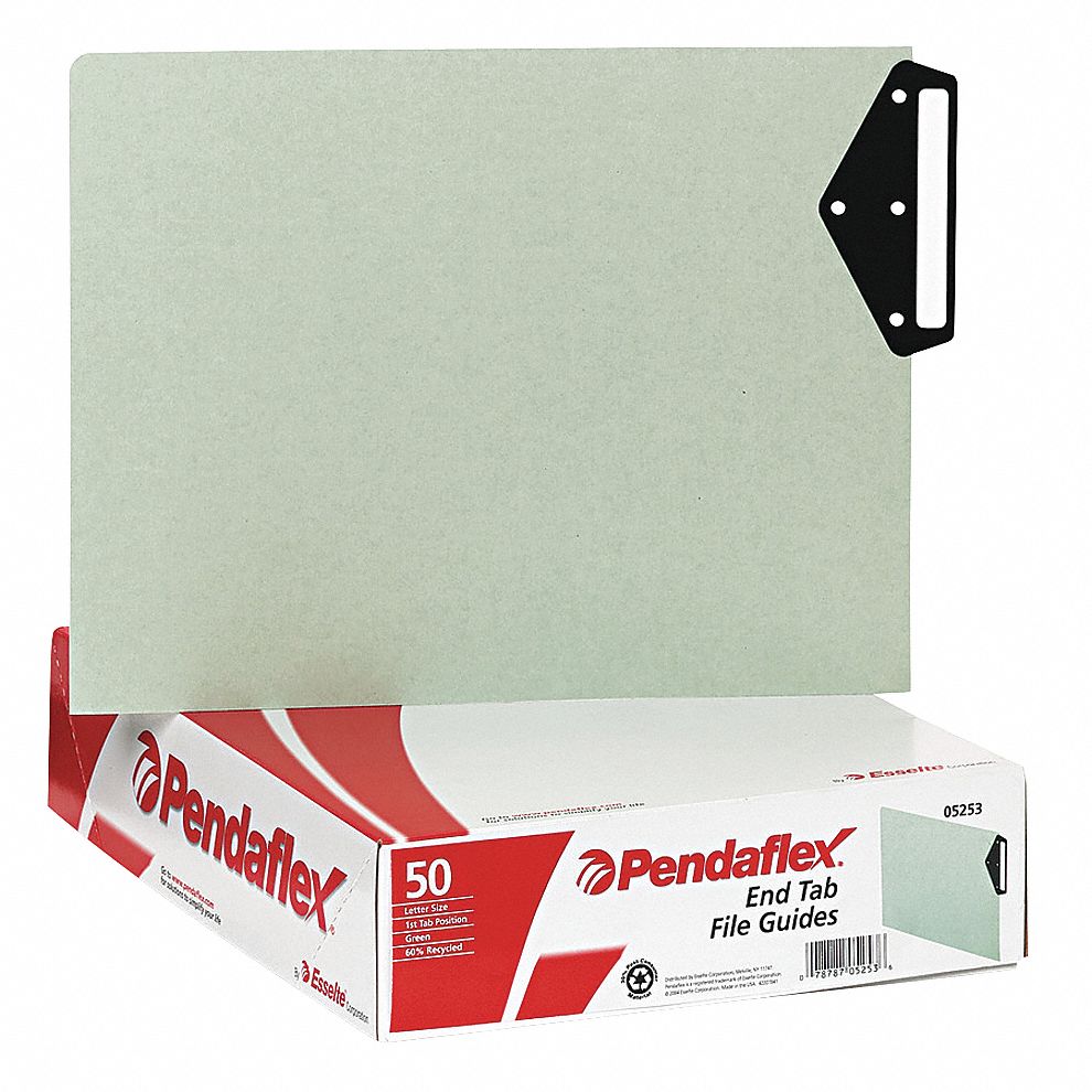 Letter Size File Folders, Top Tab Cut, 8 1/2 in Height, 11 in Width ...