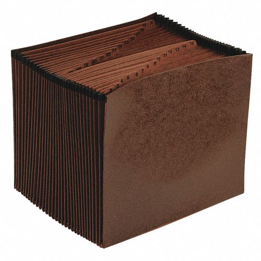 31 Pocket Redrope Daily (1-31) Expandable File , Redrope - Grainger