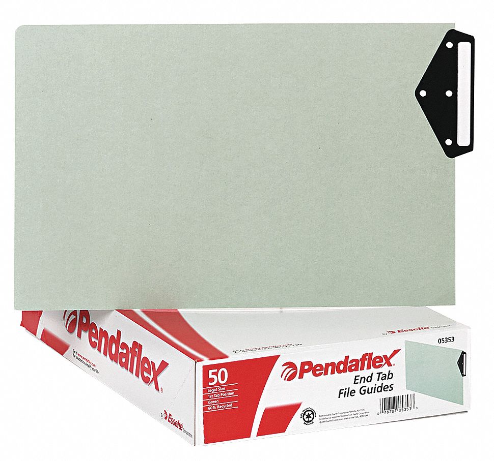 Legal Size File Folders, Top Tab Cut, 8 1/2 in Height, 14 in Width ...