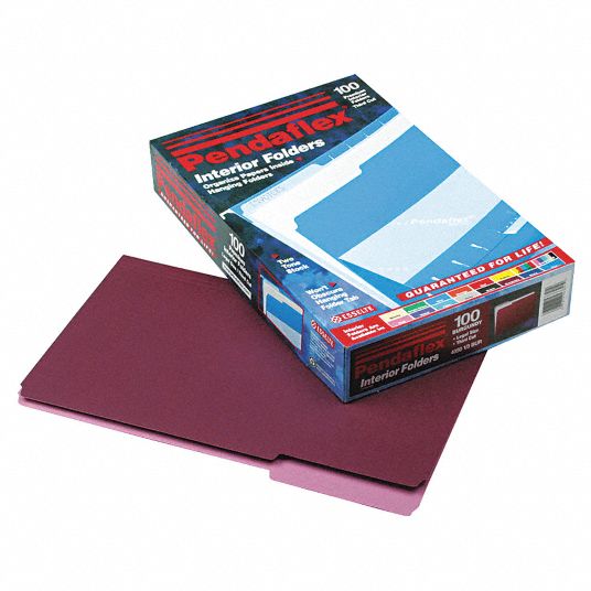 Legal Size File Folders, 1/3 Tab Cut, 8 1/2 in Height, 14 in Width ...