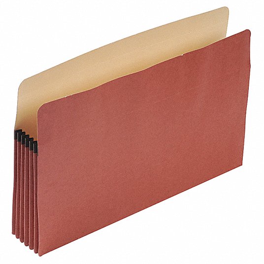1 Pocket Red Fiber Expandable File Folder, Red - Grainger 1 Pocket Red Fiber Expandable File Folder, Red - Grainger