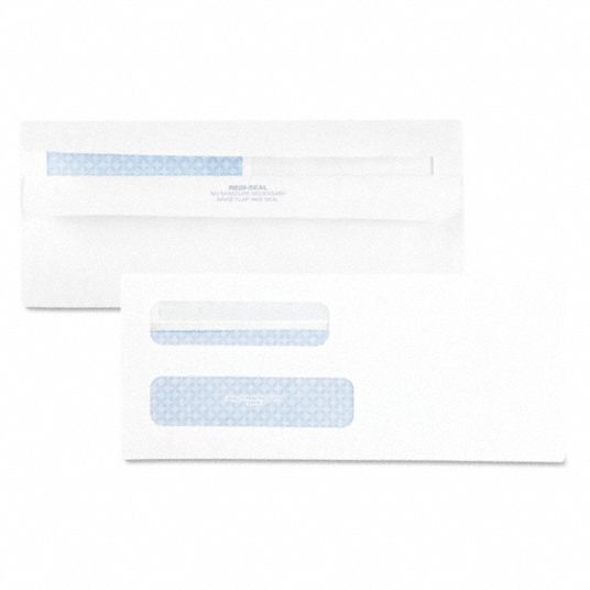 QUALITY PARK Window Envelopes: 2 Windows, Bottom Left/Top Left, #8-5/8 ...