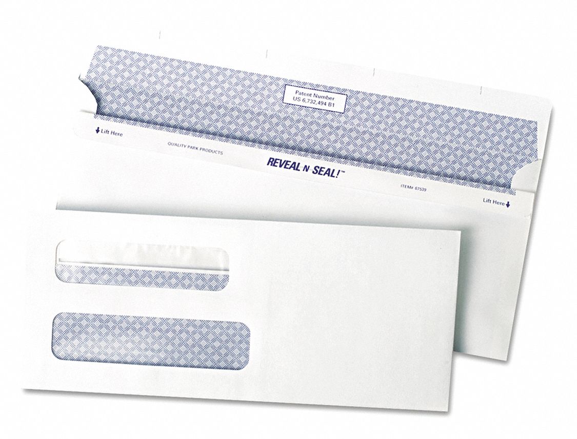 QUALITY PARK, 2 Windows, Bottom Left/Top Left, Window Envelopes ...