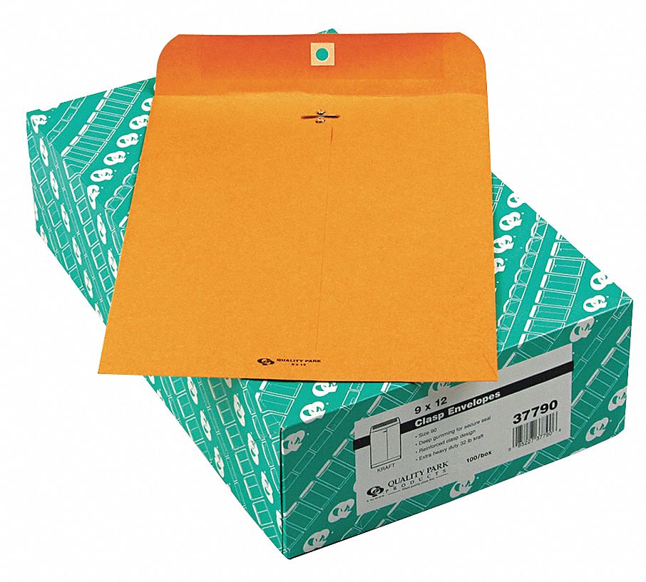 QUALITY PARK, #10-1/2 Envelope Size, Kraft, Catalog Envelopes - 23K960 ...