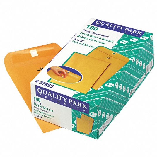 QUALITY PARK, #55 Envelope Size, Kraft, Catalog Envelopes - 23K971 ...