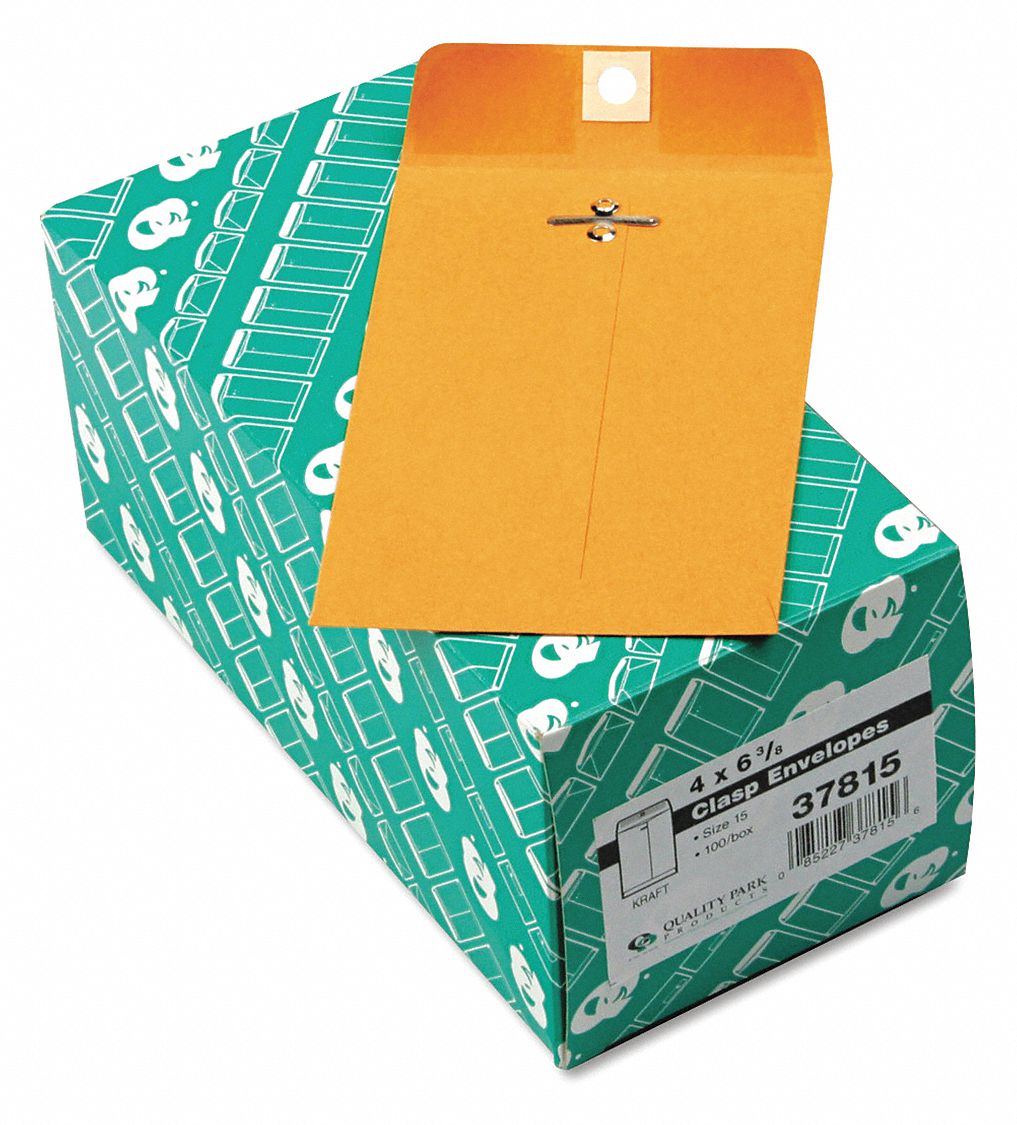 QUALITY PARK, #15 Envelope Size, Kraft, Catalog Envelopes - 23K979 ...