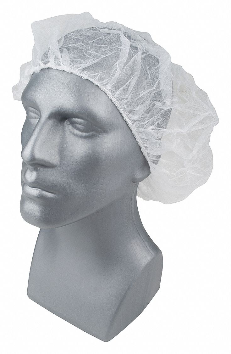 CONDOR, Gen Use, Polypropylene, Bouffant Cap - 23KX27|23KX27 - Grainger