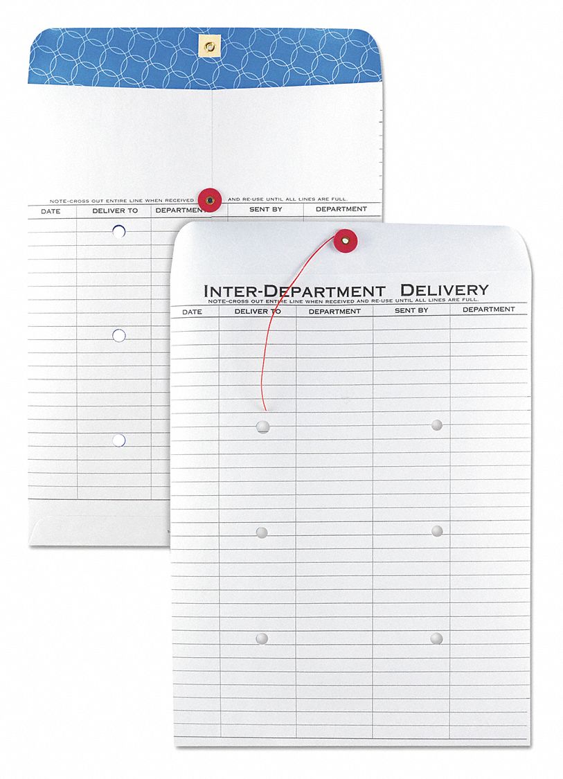 QUALITY PARK, #97 Envelope Size, Paper, Interoffice Envelopes - 23L019 ...