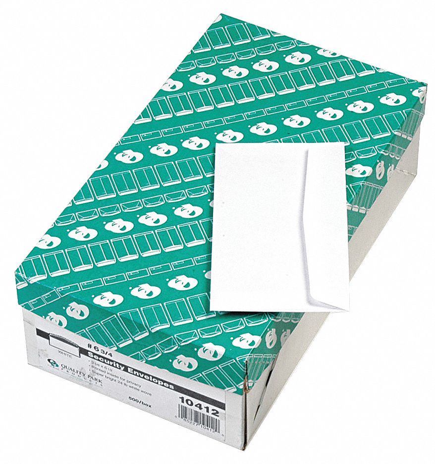QUALITY PARK 6 3 4 Envelope Size Gummed Flap Business Envelopes 