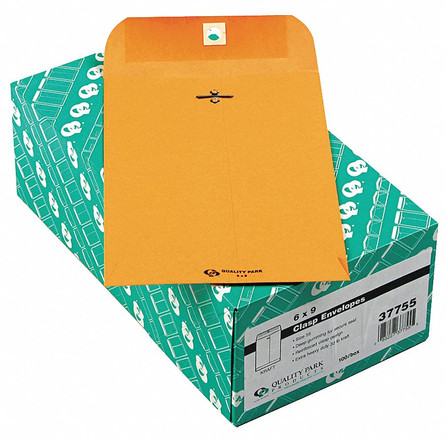 QUALITY PARK, #1 Envelope Size, Kraft, Catalog Envelopes - 23L051 ...