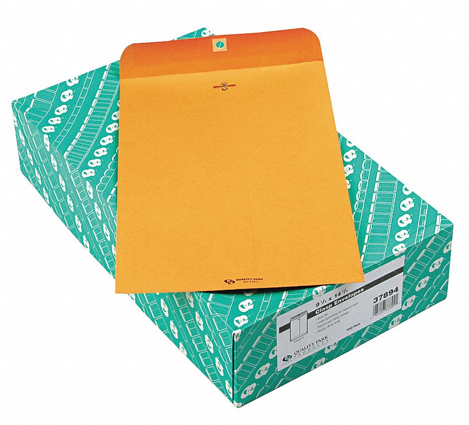 QUALITY PARK, #94 Envelope Size, Kraft, Catalog Envelopes - 23L067 ...