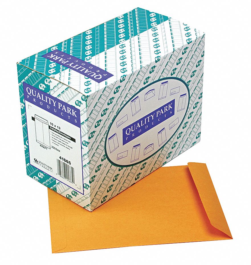 QUALITY PARK, #13-1/2 Envelope Size, Kraft, Catalog Envelopes - 23L068 ...